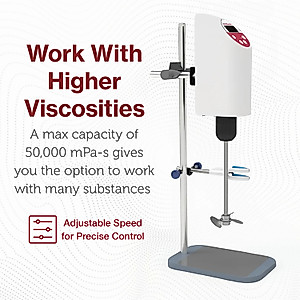 Fristaden Lab Overhead Stirrer | Digital | Most Powerful Lab Mixer In Its Class | 20 L Capacity | USA Company