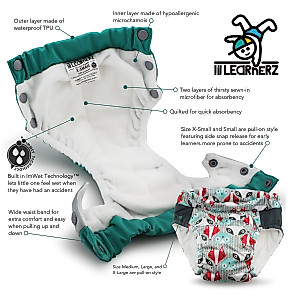 Kanga Care Lil Learnerz Reusable Toilet Training Pants (Small - Unity & Castle)