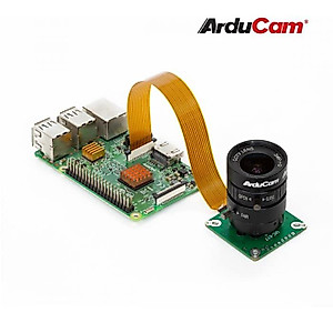 Arducam 12.3MP IMX477 HQ Camera Module with 6mm CS Lens and Tipod Mount Compatible with Jetson Nano，Xavier NX and NVIDIA Orin NX/AGX Orin, and Raspberry Pi CM3/3+ and CM4