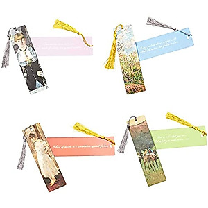Tassel Bookmarks, Impressionist Art (7 x 2 in, 24 Pack)