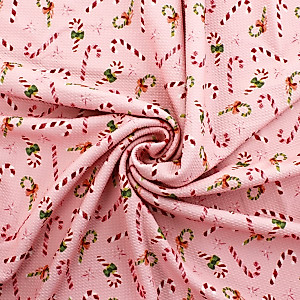 Red Candy Stripes Liverpool Bullet Fabric Textured Knit Jersey 4 Way Stretch - 1 Yard