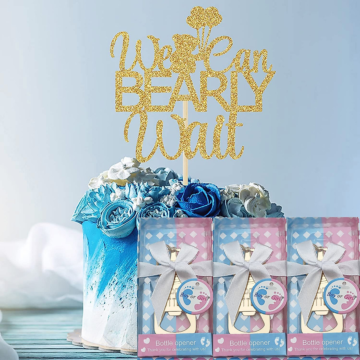 AHLSRHZ 30 PCS Baby Bottle Openers, Keychain Style Bottle Opener for Baby Shower Favors, Wedding Favors, Birthday Party Gifts and Souvenirs