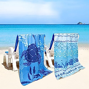 Airensky 2 Pack Microfiber Beach Towel, Oversized (72” x 36") Quick Dry Pool Towel, Sand Free Beach Towel, Super Absorbent Bath Towel, Soft Breathable and Lightweight for Beach, Swim, Hiking
