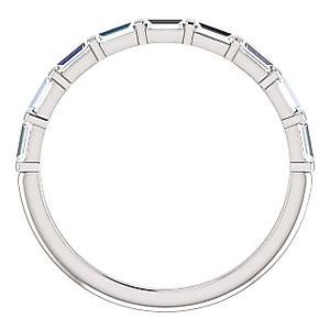 Love Band 0.75 CT Baguette Moissanite Engagement band, Bridal Statement Band, 925 Sterling Silver, Colorless Moissanite Engagement Band for Women, Perfect for Gift Or As You Want (6)