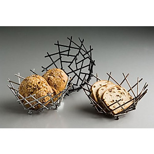 American Metalcraft FRUC10 Baskets, 8.125" Length x 8.125" Width, Silver