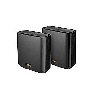 ASUS ZenWiFi AX Whole-Home Tri-Band Mesh WiFi 6 System (XT8) - 2 Pack, Coverage up to 5,500 sq.ft or 6+Rooms( Renewed)