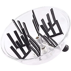 iPower 16-Inch Bud Leaf Bowl Trimmer Twisted Sharp Stainless Steel Blades for Hydroponics with Upgraded Gears, Orange Pruner, 6.5” Gardening Hand Scissors