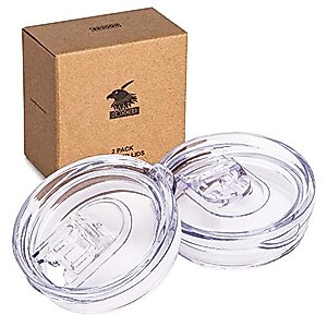 Skinny Tumbler Replacement Lid Fits for Skinny Tumbler 2.73-2.75 inches in diameter,2 Pack Splash Resistant Lids Sliding Covers, BPA Free