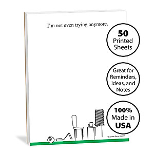 Guajolote Prints Funny Novelty Memo Pads Bundle (4 Items) Everything is Fine, This is my life Now, I have no idea what I'm doing, and I'm not even trying anymore