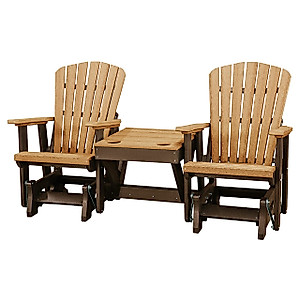 American Furniture Classics OS Home and Office 515CTB-K Double Glider, One Size, Cedar/Tudor Brown