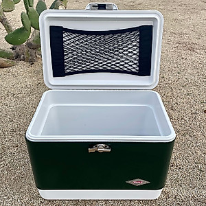 Cooler Net for Dry Storage and Organization - Compatible with YETI, RTIC, Igloo, Coleman, Lifetime, Pelican Ice Chests - Works with Cooler Lights, Wheel Kits, RTIC Cooler Accessories, and More