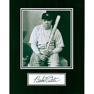 Kirkland Babe Ruth 8 X 10 Autograph Photo on Glossy Photo Paper