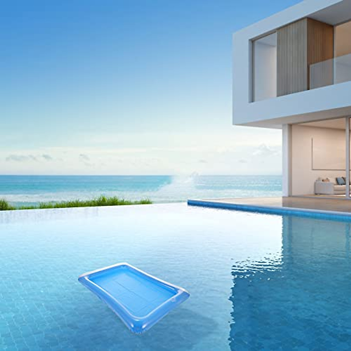 Food Tray 2pcs Luau Inflatable Serving Bars Ice Buffet Salad Serving Trays for Indoor Outdoor Beach Luau Party, Picnic, and Pool Party Party Cooler