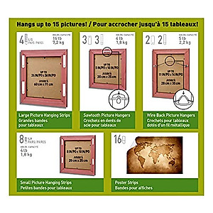 Command Clear Variety Kit, Hooks and Strips to Hang Up to 19 Items, Organize Damage-Free & Picture Hanging Kit, Indoor Use, Hangs up to 15 Pictures