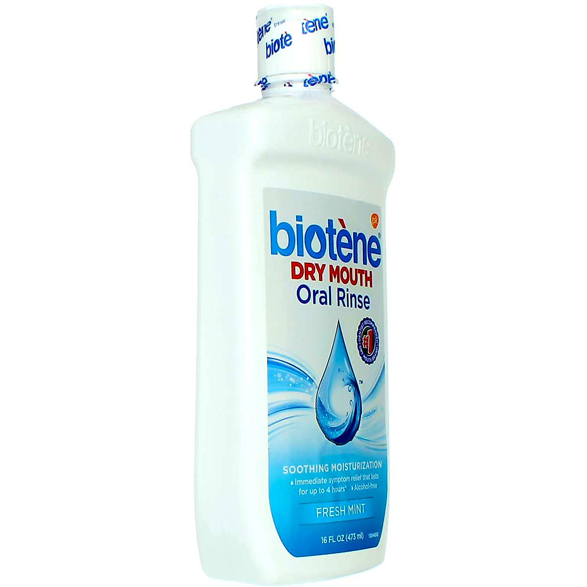 Biotene Dry Mouth Oral Rinse, Fresh Mint 16 oz ( Pack of 8)