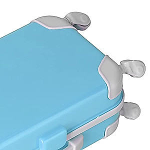 Diydeg Doll Suitcase Luggage, Doll Suitcase Compact Portable for Home for 18 Inch Girl Dolls for Children(PJ-459-06 Trolley case Sky Blue)