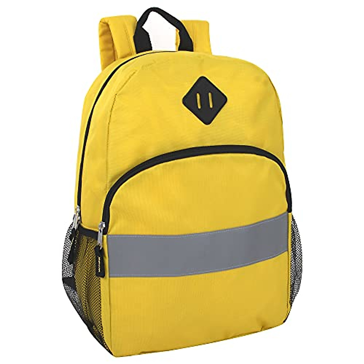 Trail maker Bulk Kids Reflective Backpack Wholesale 24 Pack Backpacks for School with Side Pockets, Padded