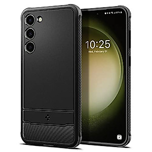 Spigen Rugged Armor Designed for Galaxy S23 Case (2023) - Matte Black
