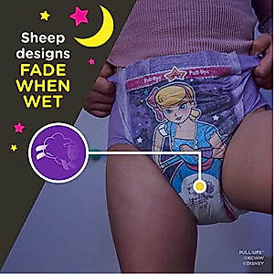 Pull-Ups Girls' Nighttime Potty Training Pants, Training Underwear, 3T-4T (32-40 lbs), 60 Ct