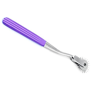 PC Rotating SPUR Purple WARTENBERG Pinwheel Chrome Plated