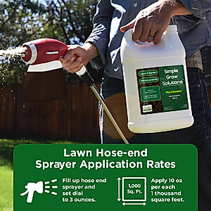 Organic Micronutrient Booster Lawn Fertilizer - Simple Grow Solutions- Garden & Lawn Fertilizer- Grower, Gardener- Liquid Food for Grass, Tomatoes, Flowers, Vegetables (1 Gallon)