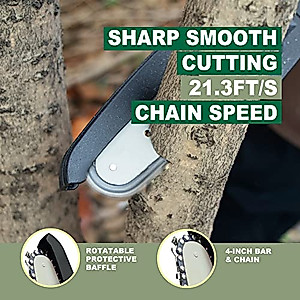 T TOVIA Cordless Power Chainsaw for Makita 18V Battery(Battery NOT Included), 4 Inch Hand-held Mini Pruning Saw for Wood Cutting, Tree Trimming, Camping