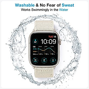 BELONGME 6 Packs Stretchy Nylon Solo Loop for Apple Watch Band Series Ultra SE 8 7 6 5 4 3 2 1 40mm 38mm 44mm 42mm 45mm 41mm 49mm, Women and Men Sport Apple Watch Bands Replacement for iWatch Bands