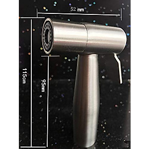Handheld Bidet Sprayer for Toilet Portable Pet Shower Toilet Water Sprayer Seat Bidet Attachment Bathroom Stainless Steel Spray for Personal Hygiene (Bidet Sprayer Head)