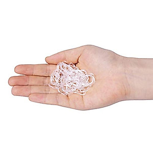 Mr. Pen Hair Tie, 800 Count, Clear Elastic Rubber Bands for Hair Design, Hairstyling, Ponytails, Wedding Hairstyle, and More