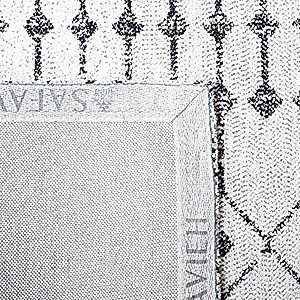 Safavieh Classic Vintage Collection 5' x 8' Beige/Black CLV127A Handmade Moroccan Cotton Area Rug