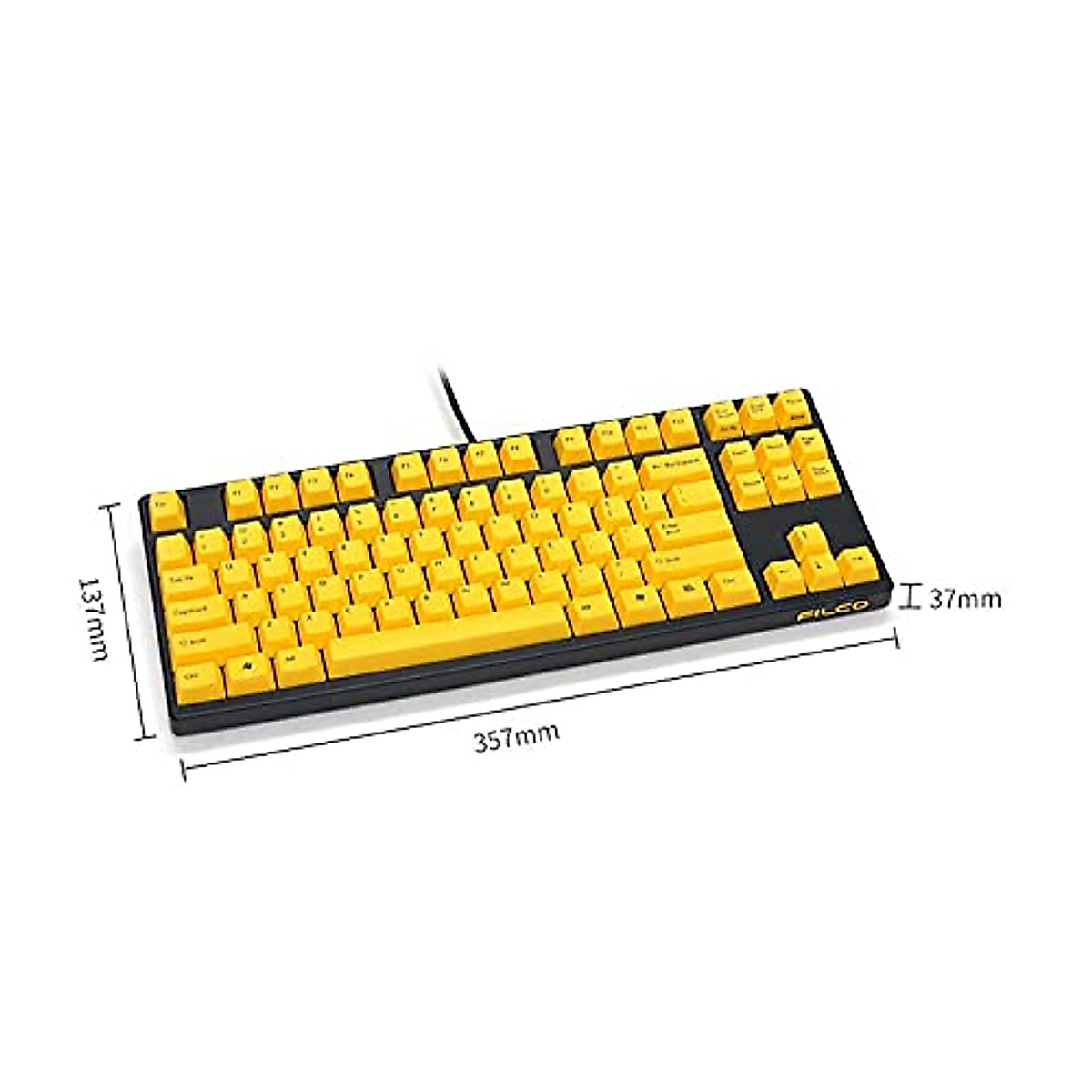 MUMUJJ Wired Mechanical Ergonomic Gaming Keyboard 108-Key Anti-Ghosting Full Size for Laptop Computer Game