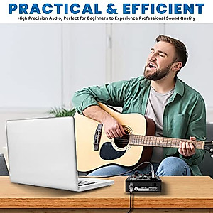 Pyle Professional Wireless DJ Audio Mixer - 2-Channel Bluetooth DJ Controller Sound Mixer w/USB Audio Interface, RCA In, Combo Jack XLR+6.35mm Microphone/Line/Guitar In, Headphone Jack - PAD12MXUBT