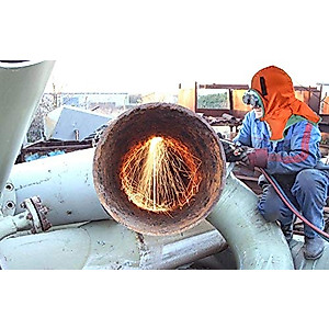 Kevlar Welding Neck Protection, Cut/Scratch/Heat Resistant Neck Protector Shoulder/Drape Match All Kinds Of Welding helmets/Hood/Mask(1PC blue & 1PC orange)