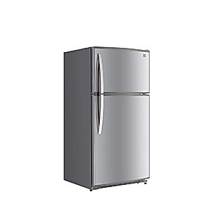 Kenmore Top-Freezer Refrigerator with LED Lighting and 20.8 Cubic Ft. Total Capacity, Stainless Steel