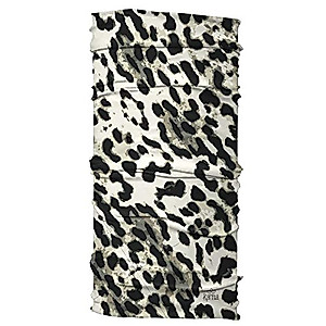 Karma Leopard Headband for Women - Wide - Fabric Headband and Stretchy Hair Scarf - Black And White