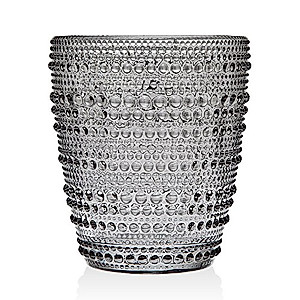 Godinger Lumina Set of 4 Double Old Fashioned Glasses Smoke