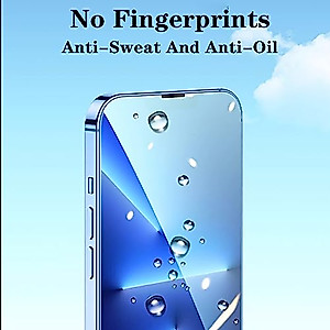 Cone 3 Packs iPhone 14 Pro Screen Protector [6.1"] + 3 Packs Camera Lens Protector, Case Friendly Tempered Glass Film, [9H hardness] - HD