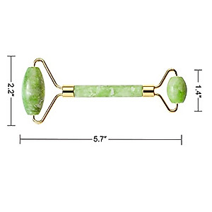 Natural Jade Roller for Face Eyes Tool Jade Facial Roller Noiseless Facial Massage Roller