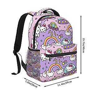 Kawaii Cat Backpack Shoulders Casual Daypack for Girl Adult