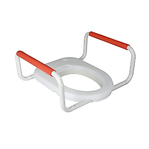 R&T Bidet Seats & Toilet Raised Seat with Handles,1 Elongated Non-Electric Bidet Toilet Seat,1 Toilet Seat Riser Suit For Seniors Elderly Disabled Handicap Kids Pregnancy