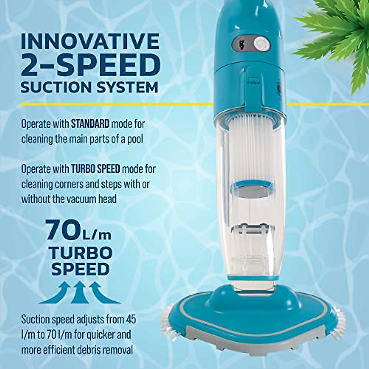 U.S. Pool Supply Octopus Handheld Pool Vacuum - Cordless & Powerful