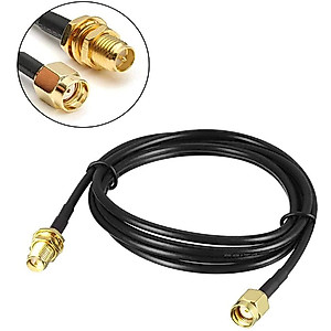 JOINSI 5-Pack 10ft WiFi Antenna Extension Coaxial Cable RP-SMA Male to RP-SMA Female for WiFi LAN WAN Router Bridge Antenna Security IP Camera Signal Booster Repeater Wireless Network Card Adapter