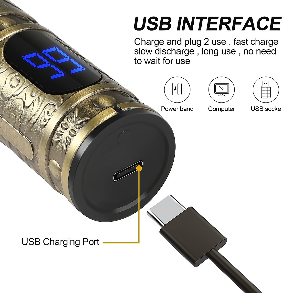 Ufree Electric Shavers for Men, Portable Electric Razor for Men, Mini Mens Shaver, IPX7 Waterproof Mens Electric Shaver, Travel Foil Shaver, Close Shave, Rechargeable Electric Shavers for Men ，Black