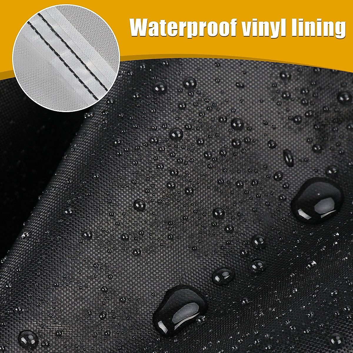 Guisong Outdoor Table and Chair Set Cover, Waterproof Cover for Outdoor Bistro Set with 2 Bar Chairs 70" L x 32" W x 48" H