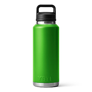 YETI Rambler 46 oz Bottle, Vacuum Insulated, Stainless Steel with Chug Cap, Canopy Green