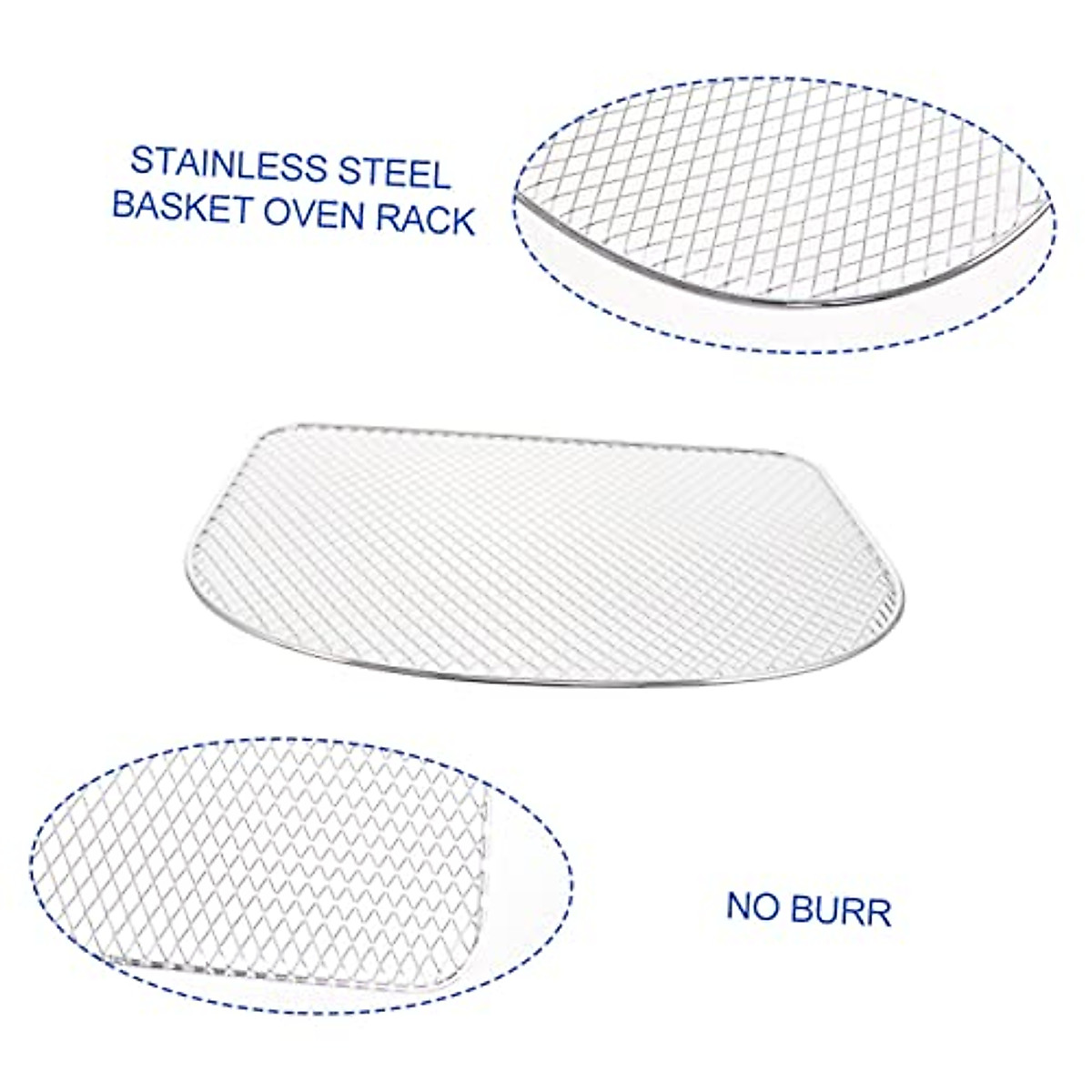 Anneome Pizza Oven 1pc Electric Oven Air Frying Net Air Fryer Toaster Oven Non Stick Net Baking Tray Oven Net Tray Silver Stainless Steel Baking Mat Metal Food Dehydrator