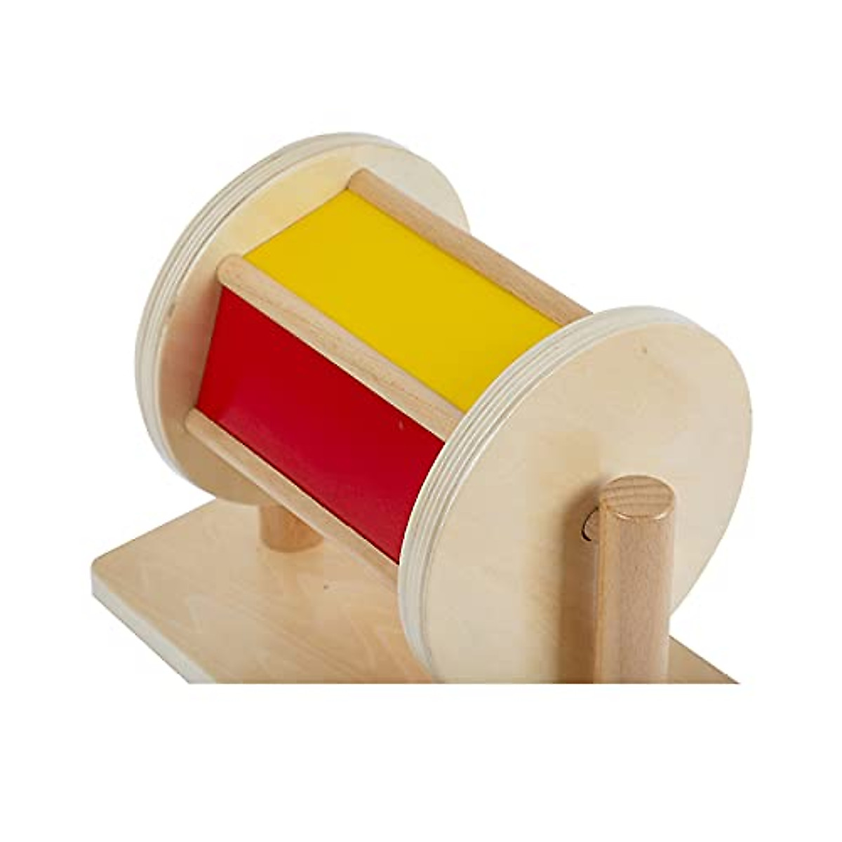 Tiger Montessori Spinning Rainbow Drum Toys for 612 Month Babies Infant 3 Month 1 Year Toddlers TI4501