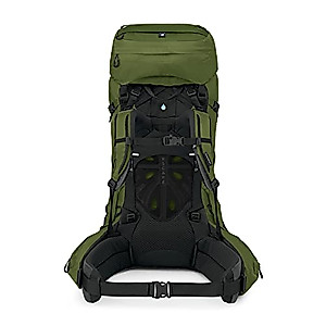 Osprey Aether 65L Men's Backpacking Backpack, Garlic Mustard Green, Extended Fit, Small/Medium