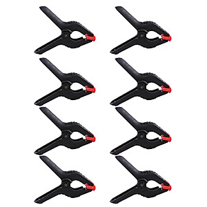 QYXINC 8 Pack 4.5"Heavy Duty Muslin Spring Clamps for Photography Studio, Backdrops Stand, Paper Photo Studio Backdrops