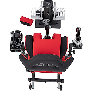 SimFab Modular Flight Simulator Cockpit For Combat Simulation. DCS Edition. Compatible With Thrustmaster Warthog, WinWing, VirPil, VKB And Alike Controls. Upgradable To General Aviation, Space Sim Or Sim Racing. (yellow seat)